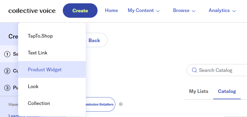 How do I create a Product Widget? – Collective Voice